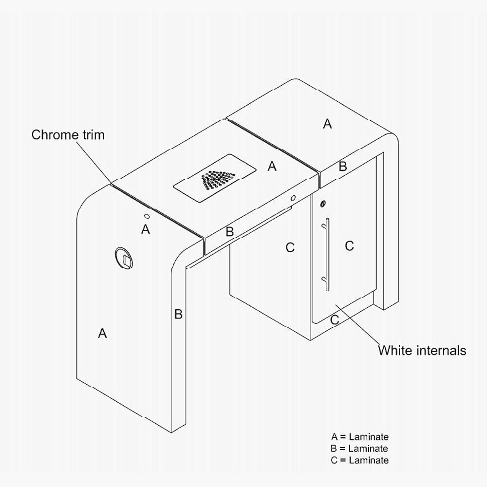 REM Concorde Nail Station 1 Position With Storage | DSF UK