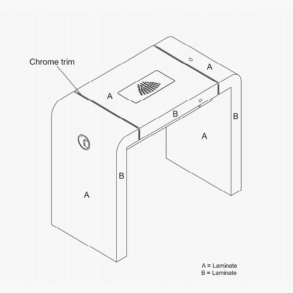 REM Concorde Nail Station 1 Position | Direct Salon Furniture
